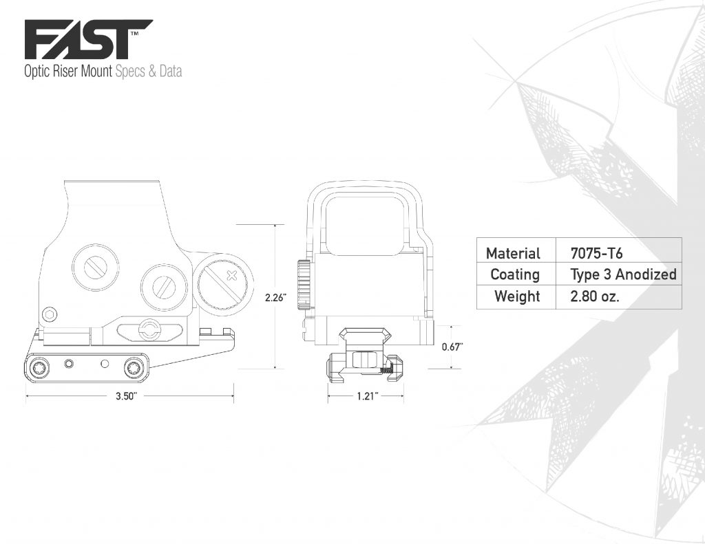 Unity Tactical FAST Optics Riser - for Lower 1/3 Optics + Free Shipping ...